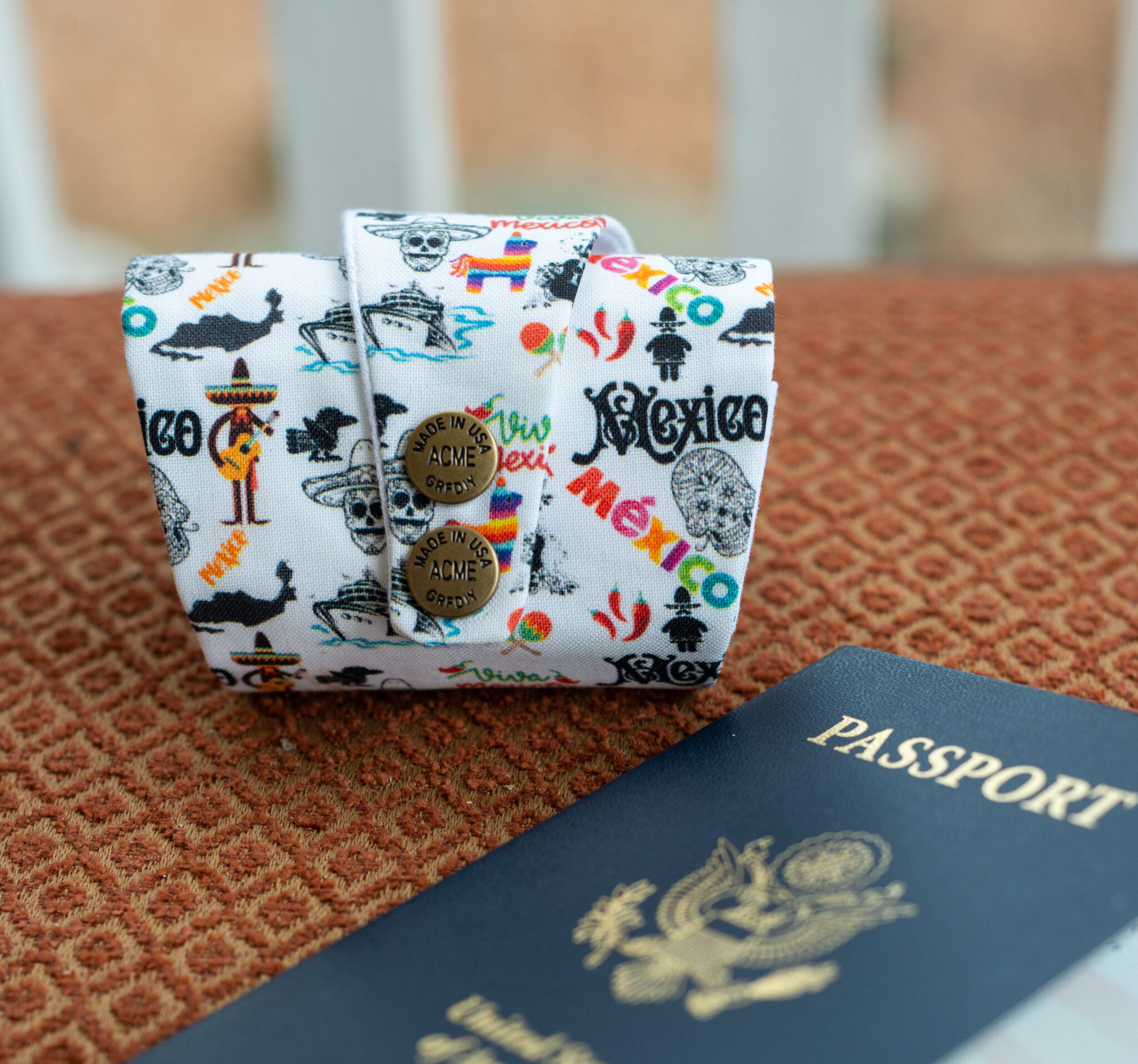 Mexico Theme Wrist Wallet – Wrist Wallets USA. Holds ID, Money ...